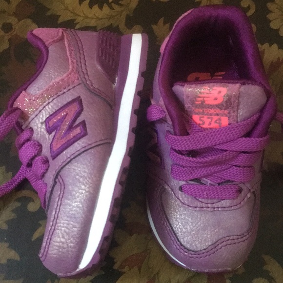 New Balance | Shoes | New Balance 574 Core Baby Girl Purple Glitter ...